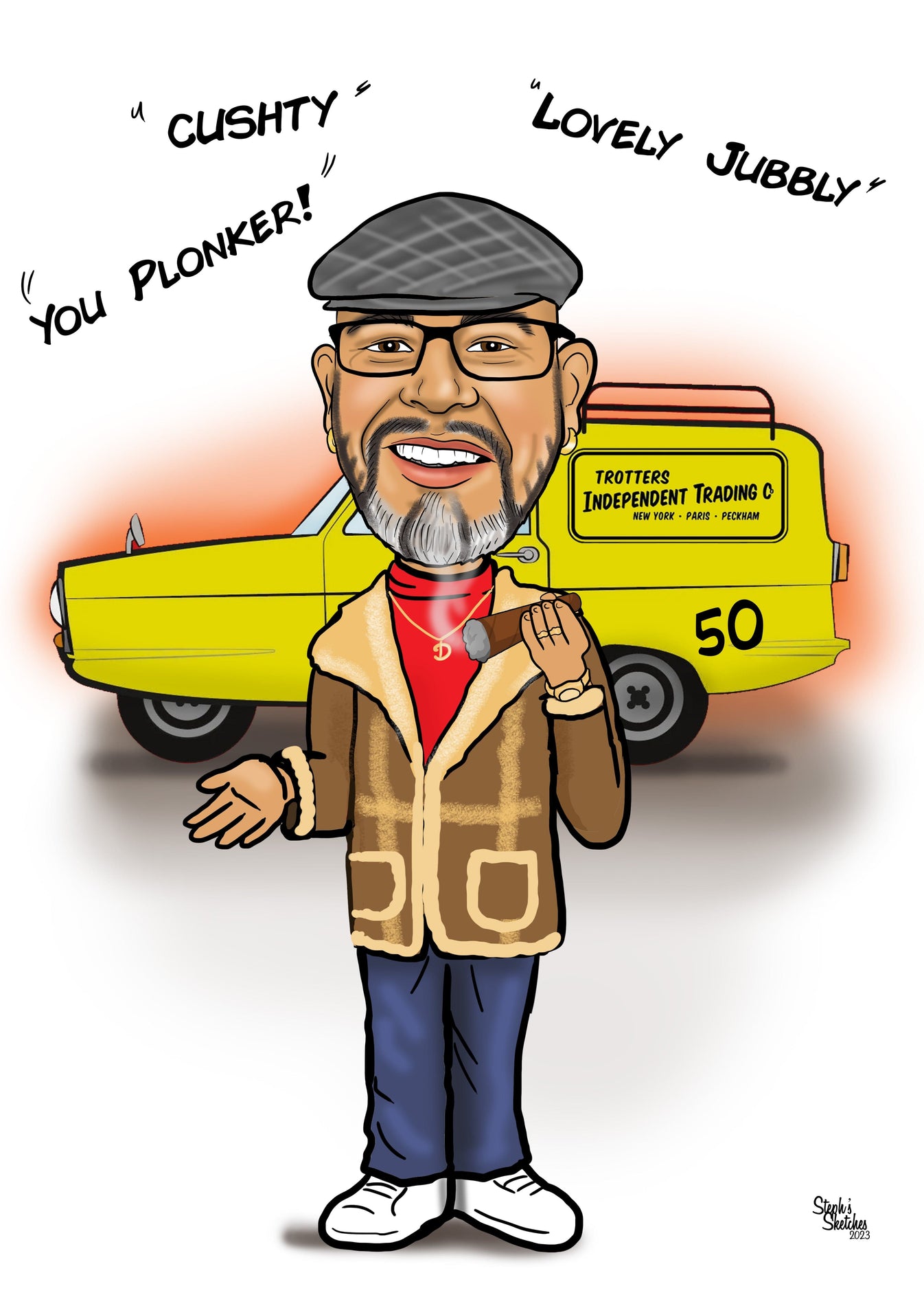 Only Fools & Horses Caricature | Del Boy | Steph's Sketches